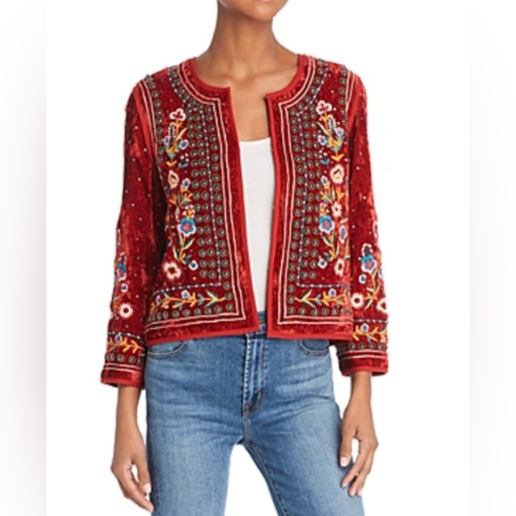Ruby Yaya | Jackets & Coats | Nwt Ruby Yaya Red Velvet Multicolor ...